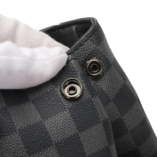 Teslawi Fashion PU leather schoolbag laptop bag leisure business travel multi-functional backpack, college schoolbag (Black)