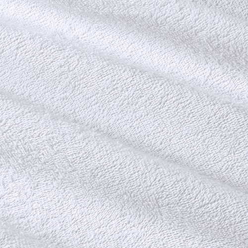 Utopia Bedding Premium Waterproof Terry Mattress Protector Queen 200 GSM, Mattress Cover, Breathable, Fitted Style with Stretchable Pockets (White)