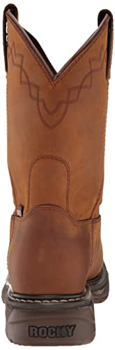 Rocky Men's Original Ride Western Boot, Trail Brown, 9 Wide