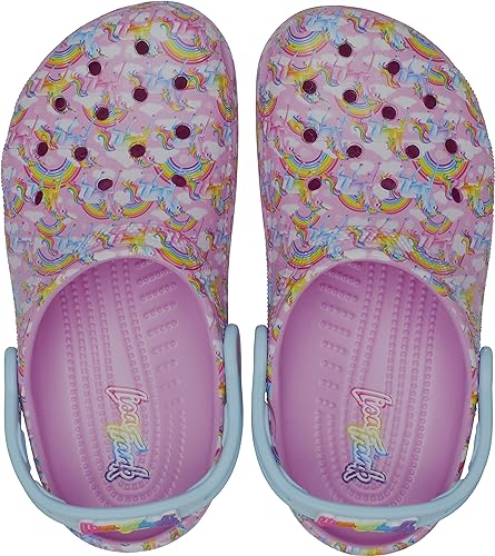 Crocs Classic Lisa Frank Clogs, Kids and Toddler Shoes, Taffy Pink, 3 US Unisex Little