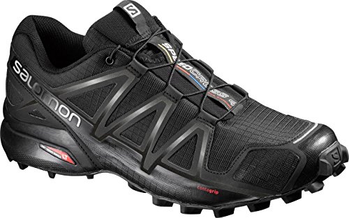 Salomon Men's Speedcross 4 Trail Running, Black/Black/Black Metallic, 7