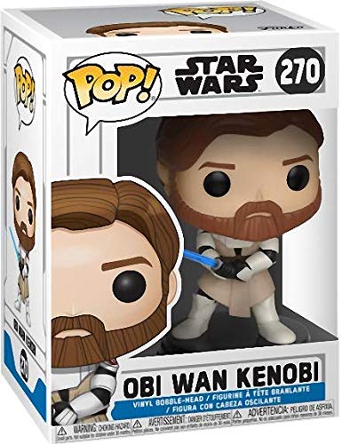 STAR WARS: Clone Wars - OBI Wan Kenobi Funko Pop! Vinyl Figure (Includes Compatible Pop Box Protector Case)