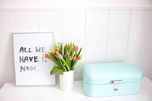 Wesco Grandy β German Designed - Steel bread box for kitchen / storage container, White