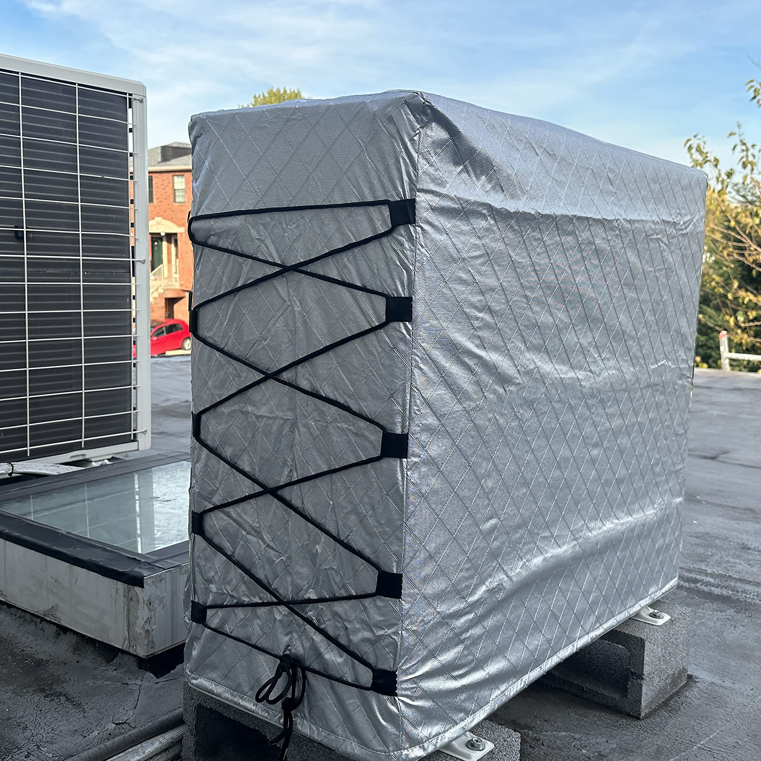 EVA SHOP Mini Split Air Conditioner Cover for Small AC Outdoor Compressor-Condenser-Heat Pump Unit Covers.