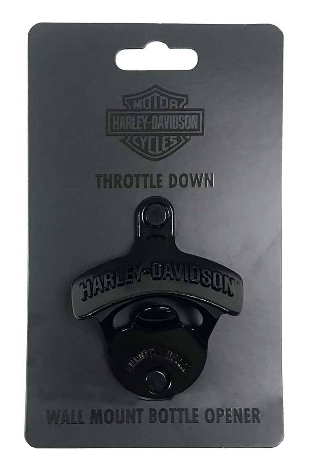 Harley-Davidson Custom Throttle Down Wall Mount Bottle Opener - Zinc Alloy