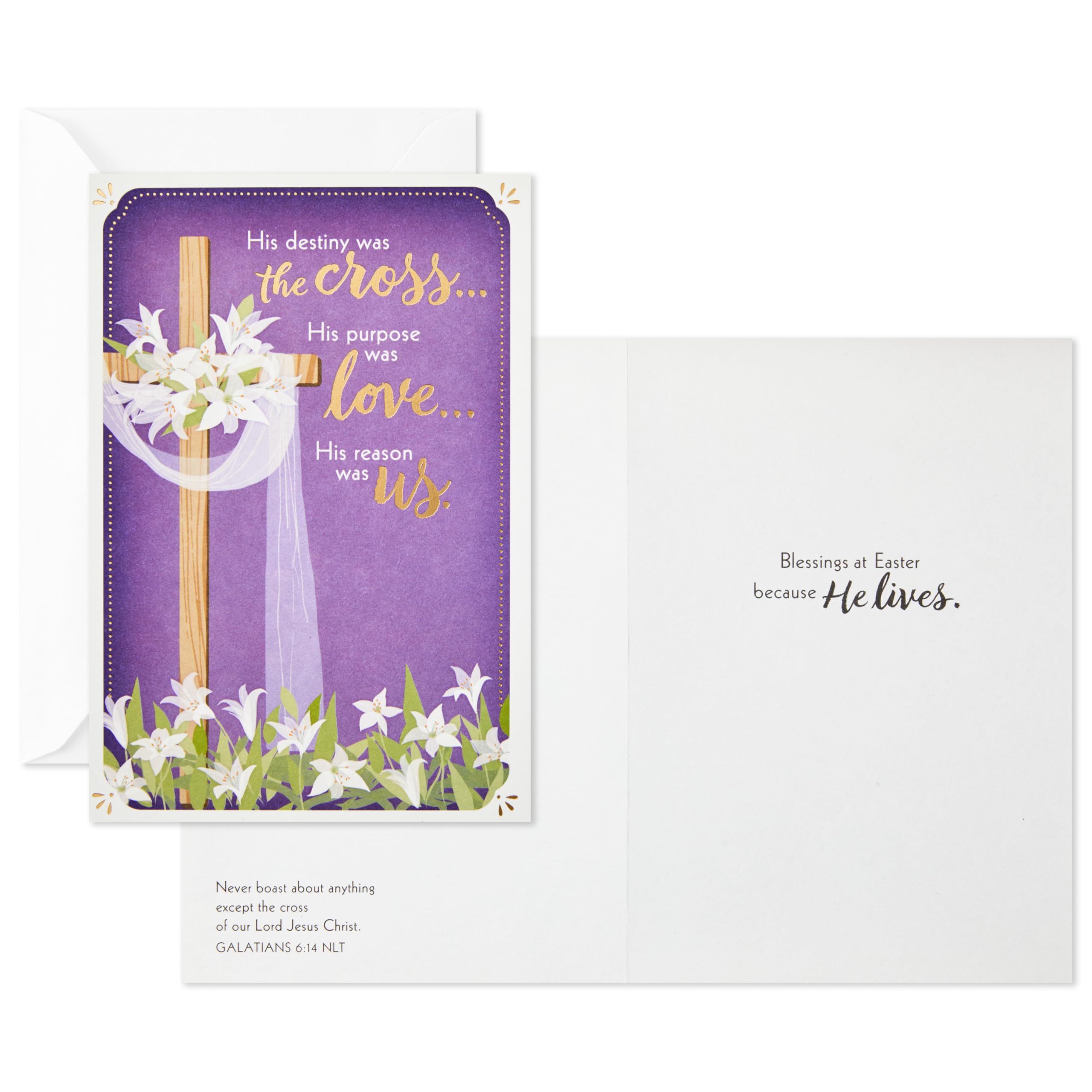 Dayspring Pack of Religious Easter Cards, Blessings at Easter (10 Cards with Envelopes)