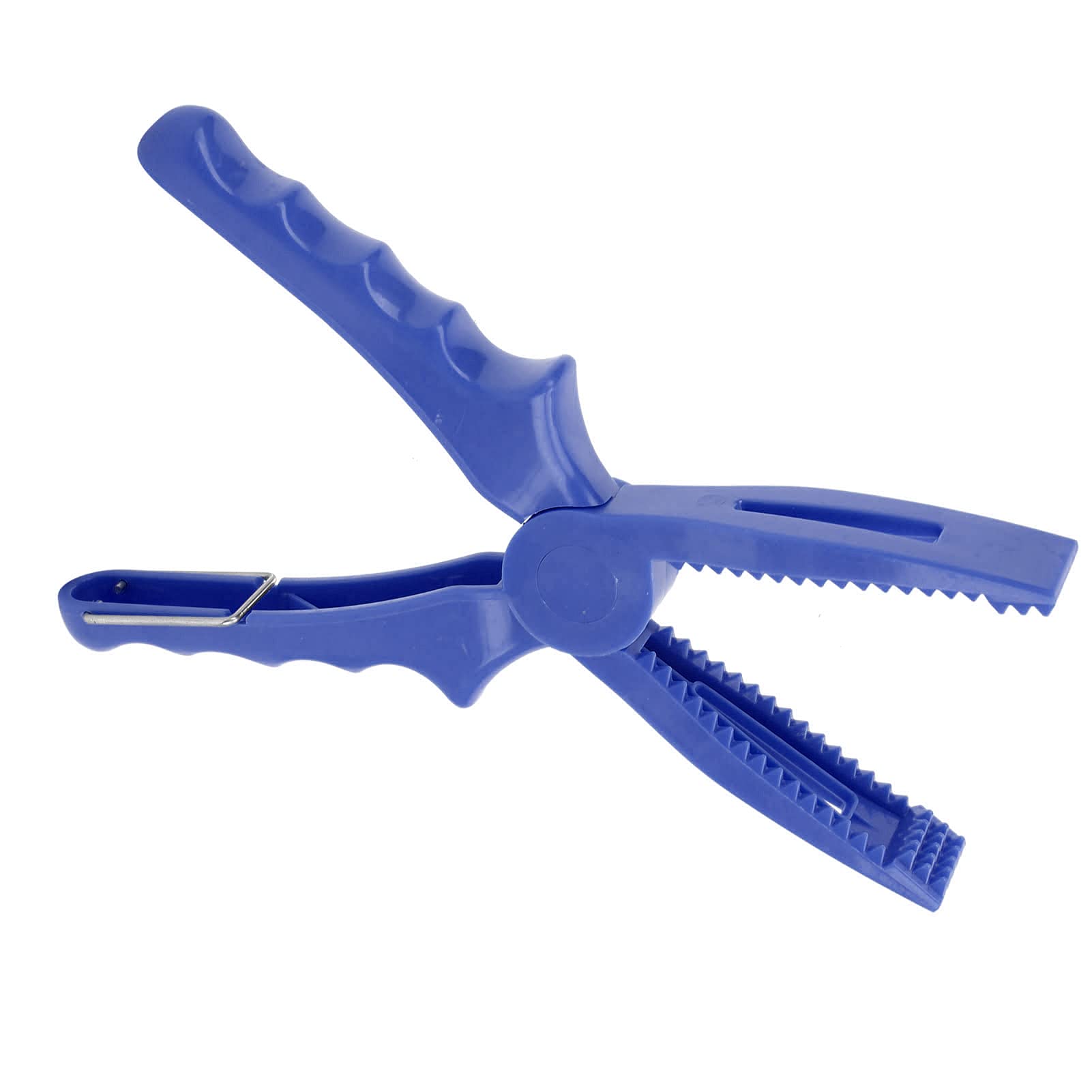 Fishing Pliers,Lightweight Durable ABS Fishing Clam Grip Tool Tackle Pliers Fishing Accessory(Blue)