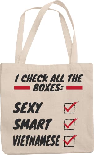 Make Your Mark Design Sexy Smart Vietnamese Reusable Tote Bag or Vietnam Tote Bag Decor & Kitchenware