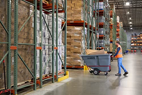 Rubbermaid Brute Tilt Dump Truck/Trash Cart/Garbage Collection/Recycling, 1 Cubic Yard, Standard Duty, 1,250 lbs., Gray, Distribution Centers/Warehouse/Manufacturing/Stadiums