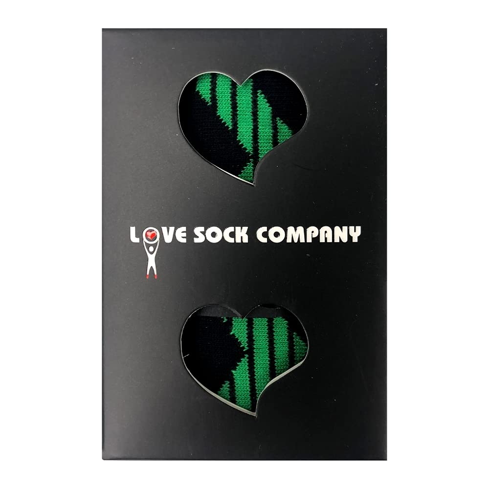 Love Sock Company Groomsmen socks for weddings Zig Zag (Navy, 1)
