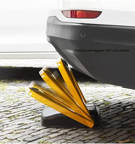KOAIUS Parking Post, Parking Barrier, for Parking Lot Folding Column Parking Guardrail Parking Space Remote Control Thickened Anti-Collision Ground Lock Parking Space Lock Parking