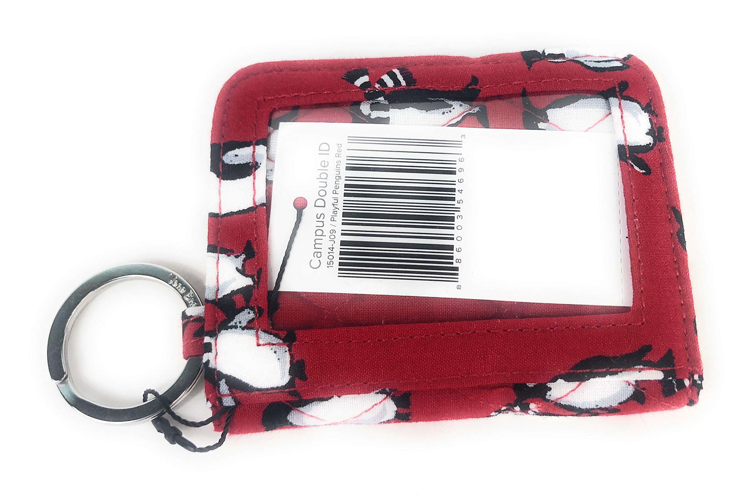 Vera Bradley Campus ID Wallet Playful Penguins Red