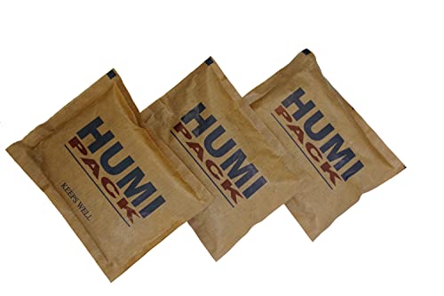 Hydro-Gel Humidifier (3X / Lot) Humi-Pack 60gr Cigar Humidor Humidifier - Humidification Packs - 72%RH Humidity Control - All In One Solution 4x4.5x1.5