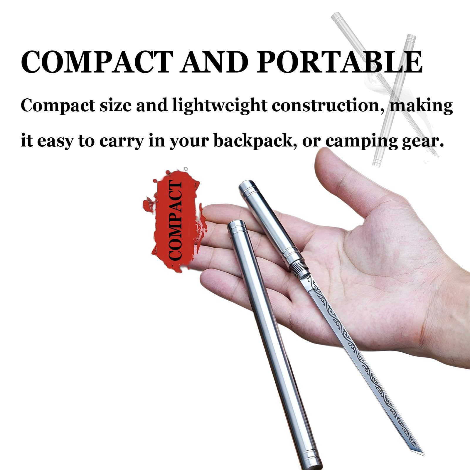 Multipurpose Outdoor Portable Fruit Knife with Sheath, Mini Fruit Knife Sticks, Cuchillo Multiusos Para Fruta Portátil Para Exteriores Con Funda, Multipurpose Knife with Sheath (3pcs)
