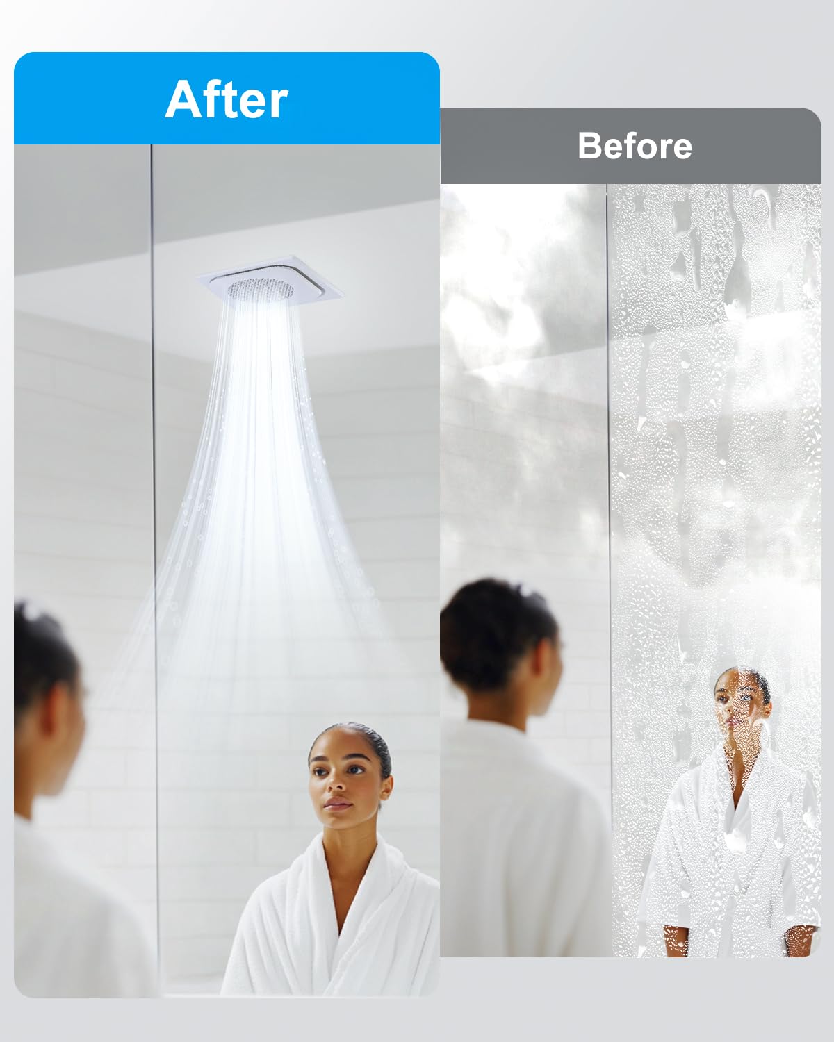 GROWNEER Bathroom Exhaust Fan with Light, 150 CFM 1.0 Sone Bathroom Fan with Light Combo, 40W Bathroom Fan with LED Night Light, White