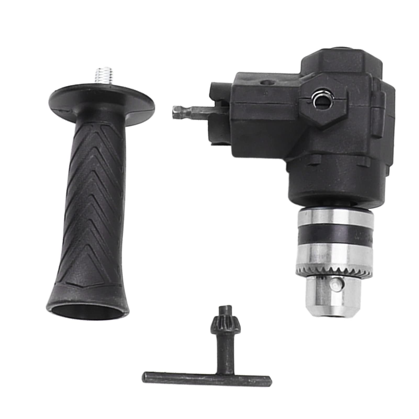 Right Angle Bending Extension Attachment, Narrow Bearing Steel 90 Degree Angle Drill High Hardness Triangular Drive Shaft Heavy Duty Bearing