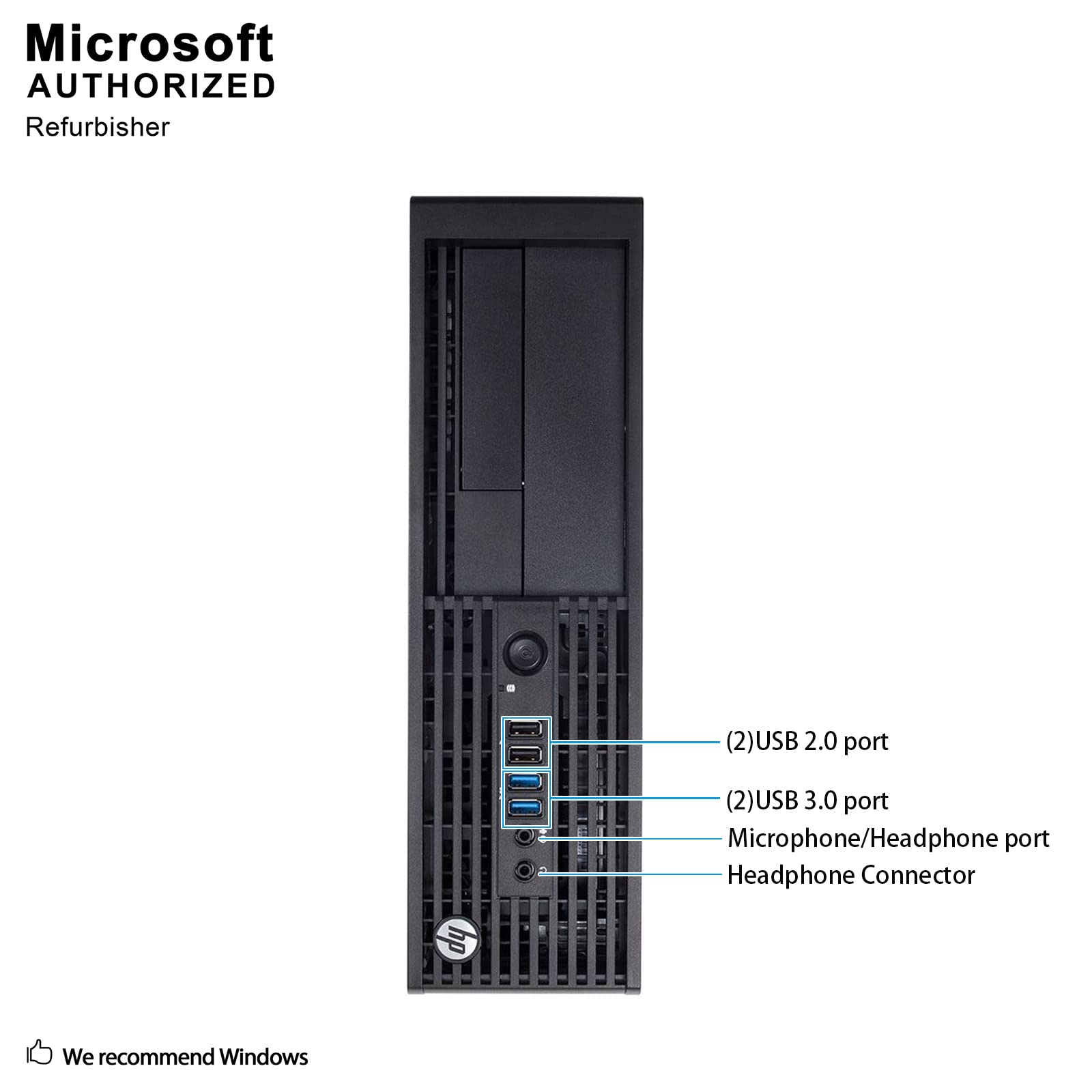 HP Z230 SFF Desktop Computer PC, Intel Quad Core i7-4790 up to 4.0GHz, 32G DDR3, 1T HDD, WiFi, BT, 4K Support, DP, Windows 10 Pro 64 Bit-Multi-Language Supports English/Spanish/French (Renewed)