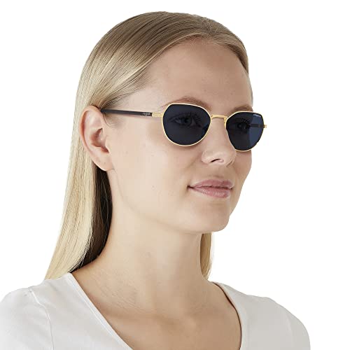 Vogue Eyewear Woman Sunglasses Gold Frame, Dark Blue Lenses, 53MM