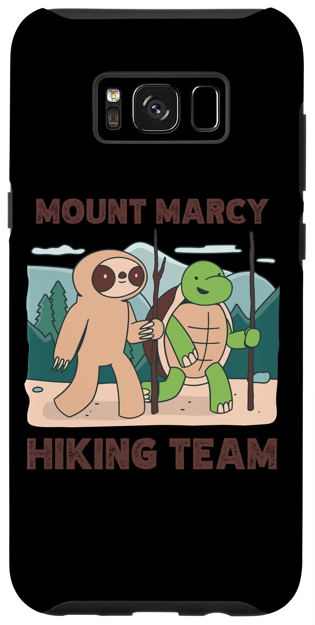 Galaxy S8+ Mount Marcy hiking team climbing expedition Camping sloth Case