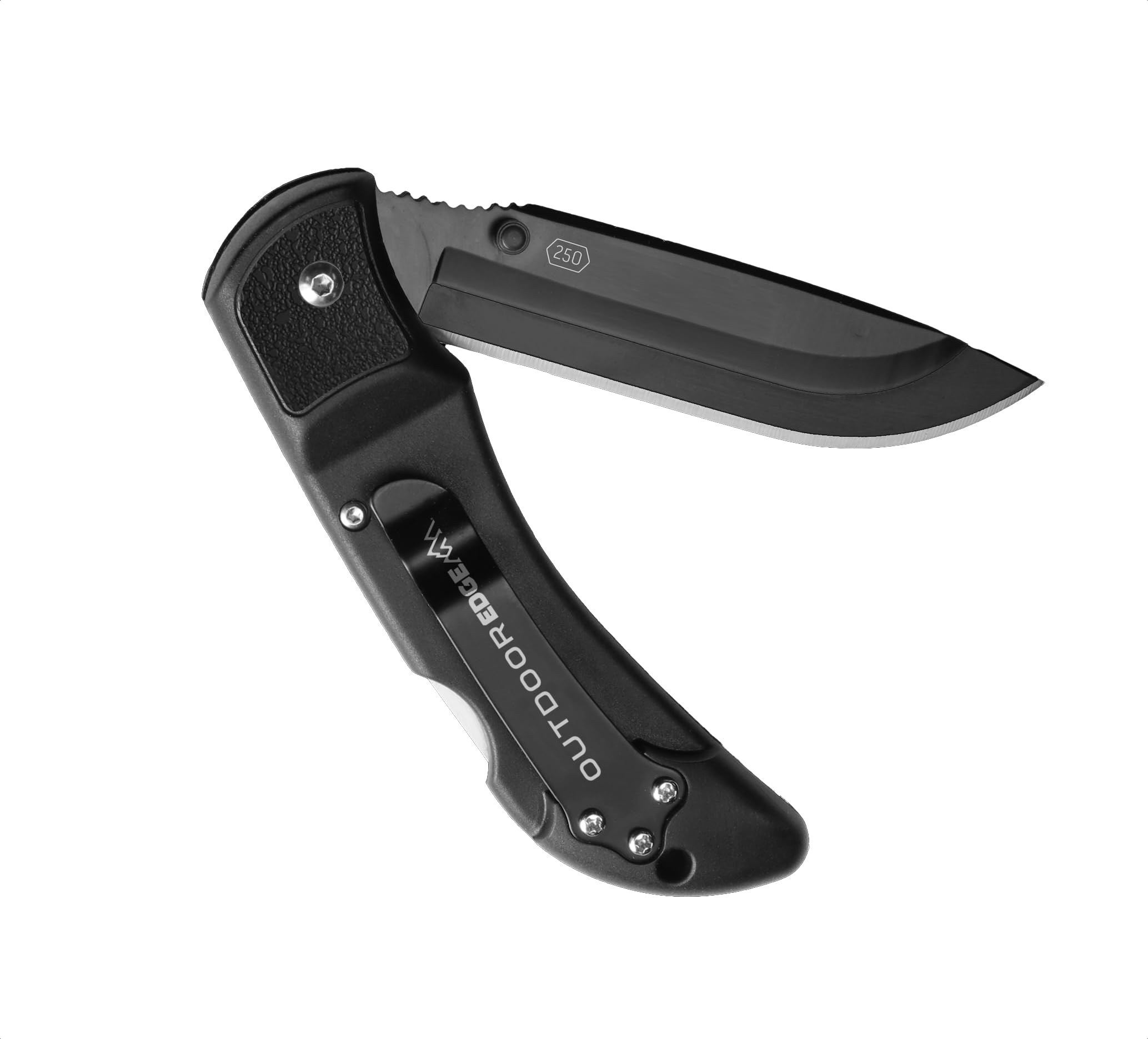 OUTDOOR EDGE Razor EDC Lite Folding Pocket Knife with Clip | Compact 2.5β Replaceable Blade Knife with RazorSafe Blades | Perfect Small Knife for Men, Women, Work & Camping (Black, 2 Black Blades)