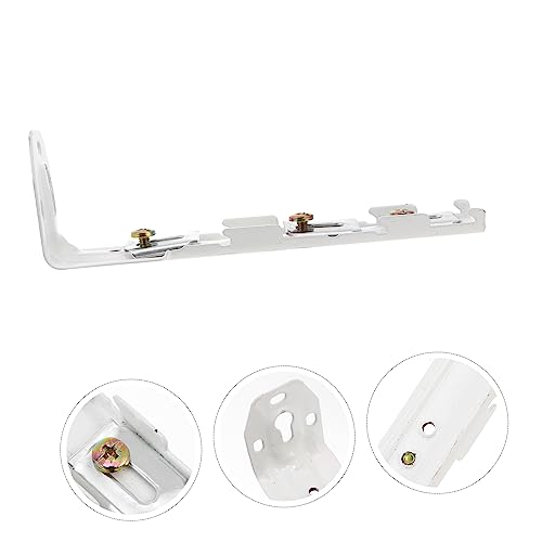 VOSAREA 6pcs Curtain Fixing Accessories Ceiling Track Ceiling Mount Metal Brackets Metal Stand Metal Shower Curtain Hooks Curtain Rods Holders Shower Curtain Holders Curtain Fixing Tools