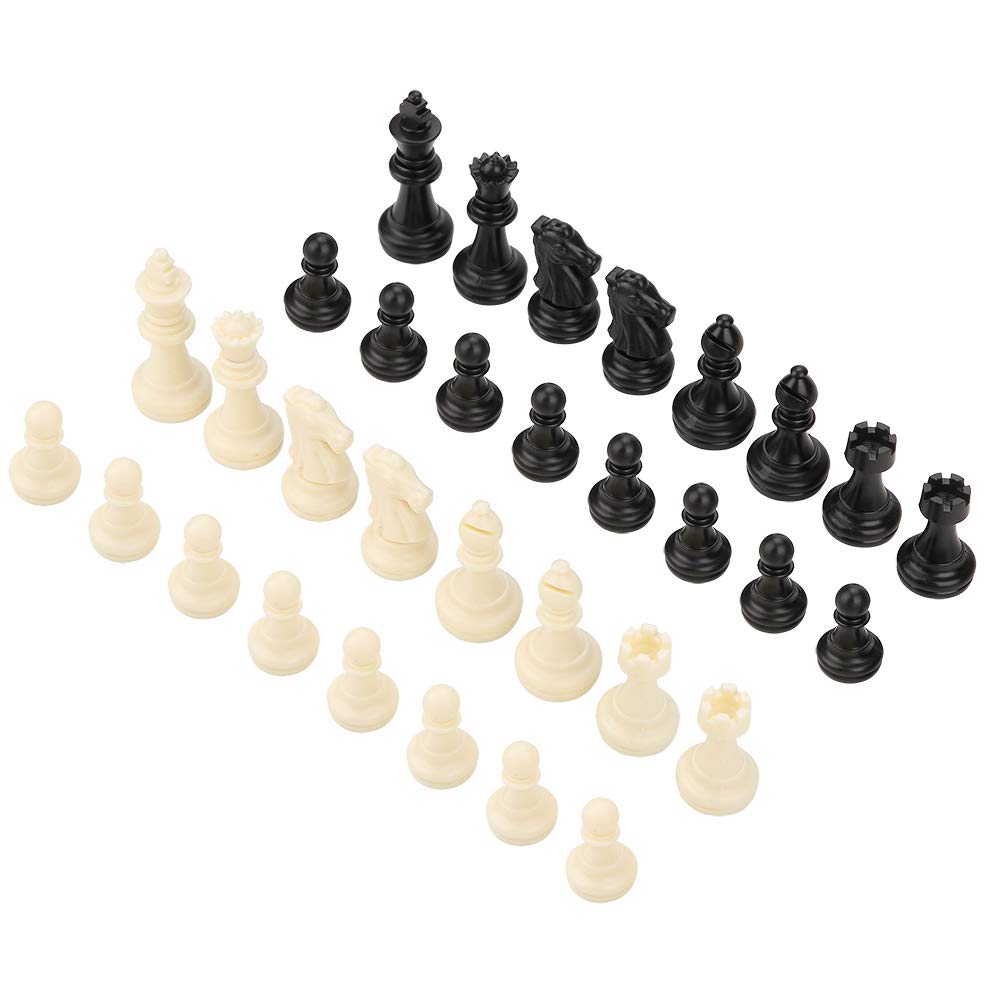ViaGasaFamido Chess Pieces, Handmade Chess Pieces International Standard 32 Chess Pieces for Replace Miss Pieces