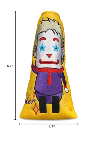 Golf Blade Putter Cover Headcover Funny Joker Putter Cover(Strong Magnetic)