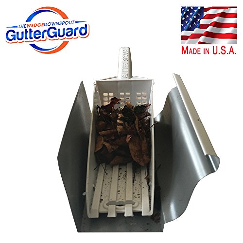 The Wedge Downspout Gutter Guard Gutter Scoop Gutter Cleaning Tool for Standard gutters, Under Gutter Guards
