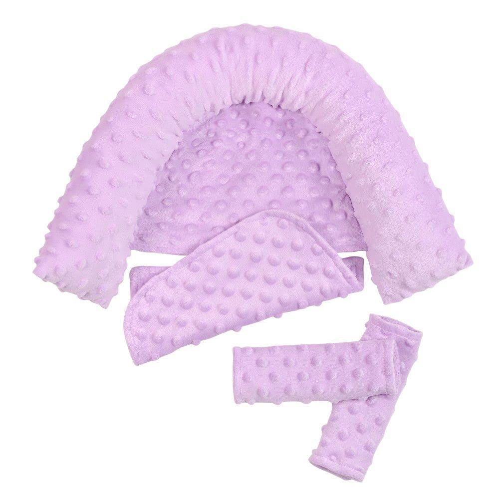 Infant Headrest Cushion Stroller Accessories Sleeping Head Support Carseat Neck Protection(White)