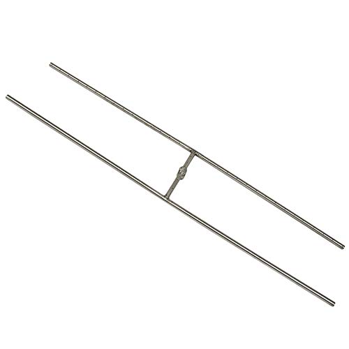 Hearth Products Controls (HPC) Rectangle Stainless Steel Fire Pit H-Burner (HBSB60-LP), 60x10-Inch, Propane Gas