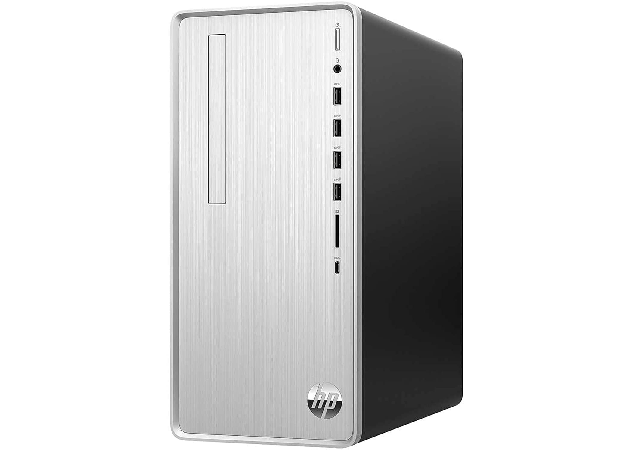 HP 2022 Newest Pavilion Desktop, AMD Ryzen 3 5300G Processor, AMD Radeon Graphics, 32GB DDR4 RAM, 1TB PCIe NVMe SSD, HDMI, VGA, USB Type-C, Wi-Fi 5, Bluetooth, Windows 11 Home, Silver