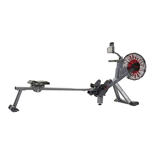 Sunny Health & Fitness Air Plus Magnetic Resistance Rowing Machine β SF-RW5940, gray