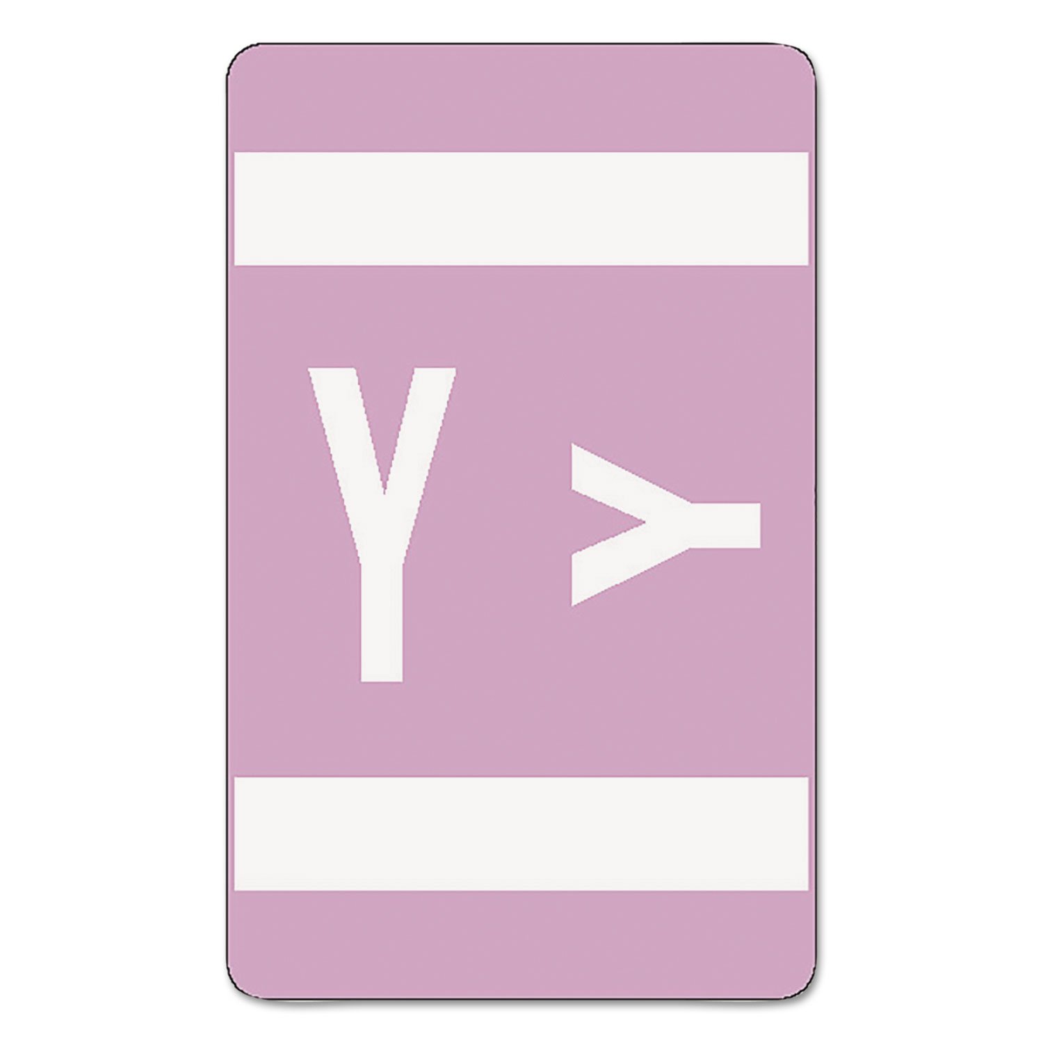 Smead AlphaZ ACCS Color-Coded Alphabetic Label, Y, Lavender, 100 Labels per Pack (67195)