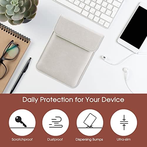 LIUDENWIN Sleeve Case for 6.8" E-Reader Compatible Paperwhite 11th 2021/Paperwhite Signature Edition 2021 Sleeve Bag Pouch Case Cover for 6-6.8'' Kobo/Tolino/Pocketbook 6-inch ebook Reader,Silver