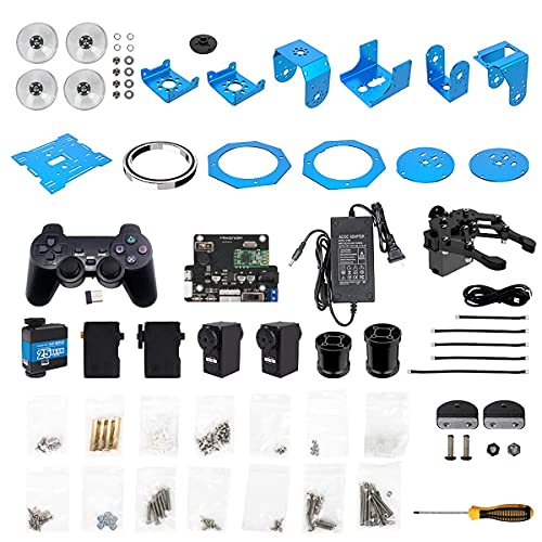 LewanSoul xArm 1S Programming Desktop Robotic Arm with Powerful and Robust Intelligent Bus Servos Featuring Position and Voltage Feedback (Unassembled)