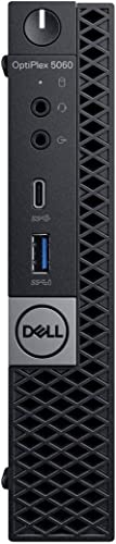 Dell OptiPlex 5060 Micro Intel Core i5-8500T 2.1GHz, 32GB RAM, 512GB SSD, Windows 11 Pro 64bit 24" LCD (Renewed)