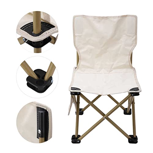 GOMOSU Camping Chair Stainless Steel Frame Rust Proof Wear Resistant Folding Chair for Camping