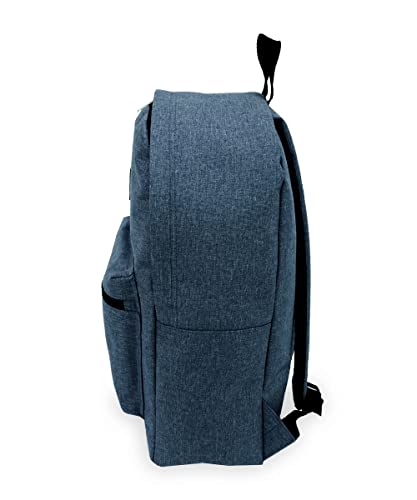 Everest Unisex-Adult's Basic Denim Backpack, Dark Navy, One Size