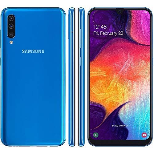 Samsung Galaxy A50 SM-A505G 64GB 4GB RAM 25 MP 6.4" Factory Unlocked- Blue (Renewed)