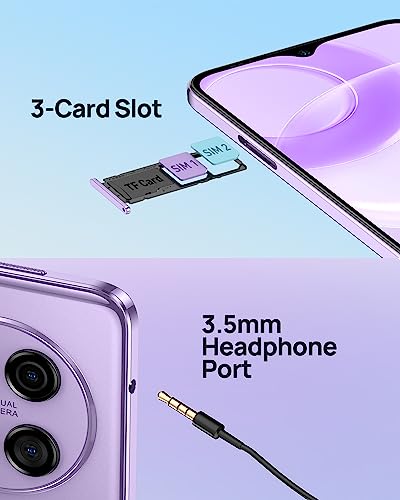 Ulefone 3G Unlocked Smartphones, Note 15 Android 12, Dual Sim Unlocked Cell Phones, Dual Rear Camera, Triple Card Slots, 6.22" Waterdrop Full-Screen Phones, 4000mAh, Face Unlock, US Version - Black