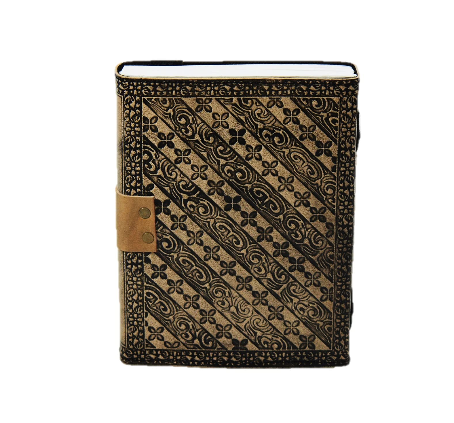 Erangle Leather Journal Diary Vintage Notebook For Writing-Lined Paper 250 pages 8 X 6 inches Brown (Brown, 8" (H) x 6" (L))