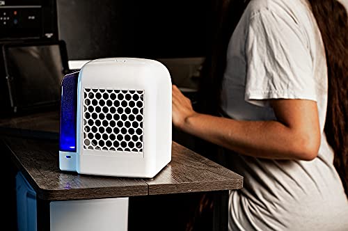 Ultimaxx CORDLESS, Portable Mini Air Conditioner 4-Pack. 3 Speeds (lasts up to 8 hours) - 2022 Personal Air Conditioner is Whisper-Quiet & Doubles as a humidifier for Bedroom, Desk, Camping & More