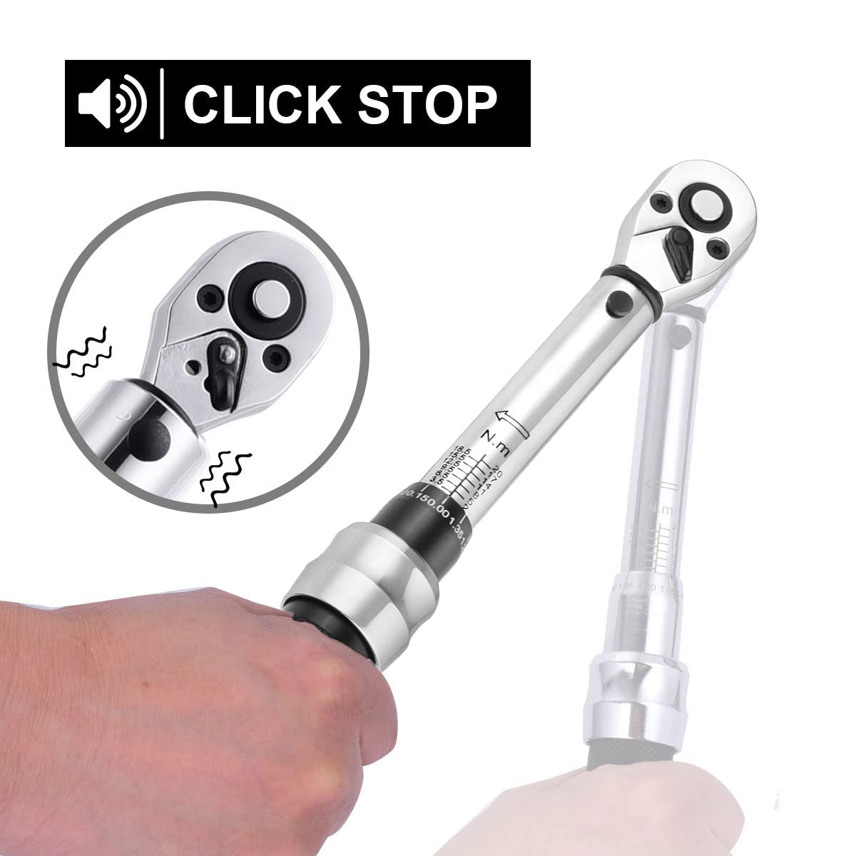 COTOUXKER Bike Torque Wrench Set - 2 to 20 Nm – 1/4 Inch Driver Pro MTB Bicycle Maintenance Torque Wrench Kit Tool for Road Mountain Bikes Motorcycle Multitool