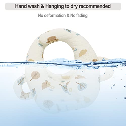 vocheer Baby Bottle Holder, Portable Support Pillow for Newborns, Baby Breastfeeding Pad,Bottle Support Cushion, Leaf