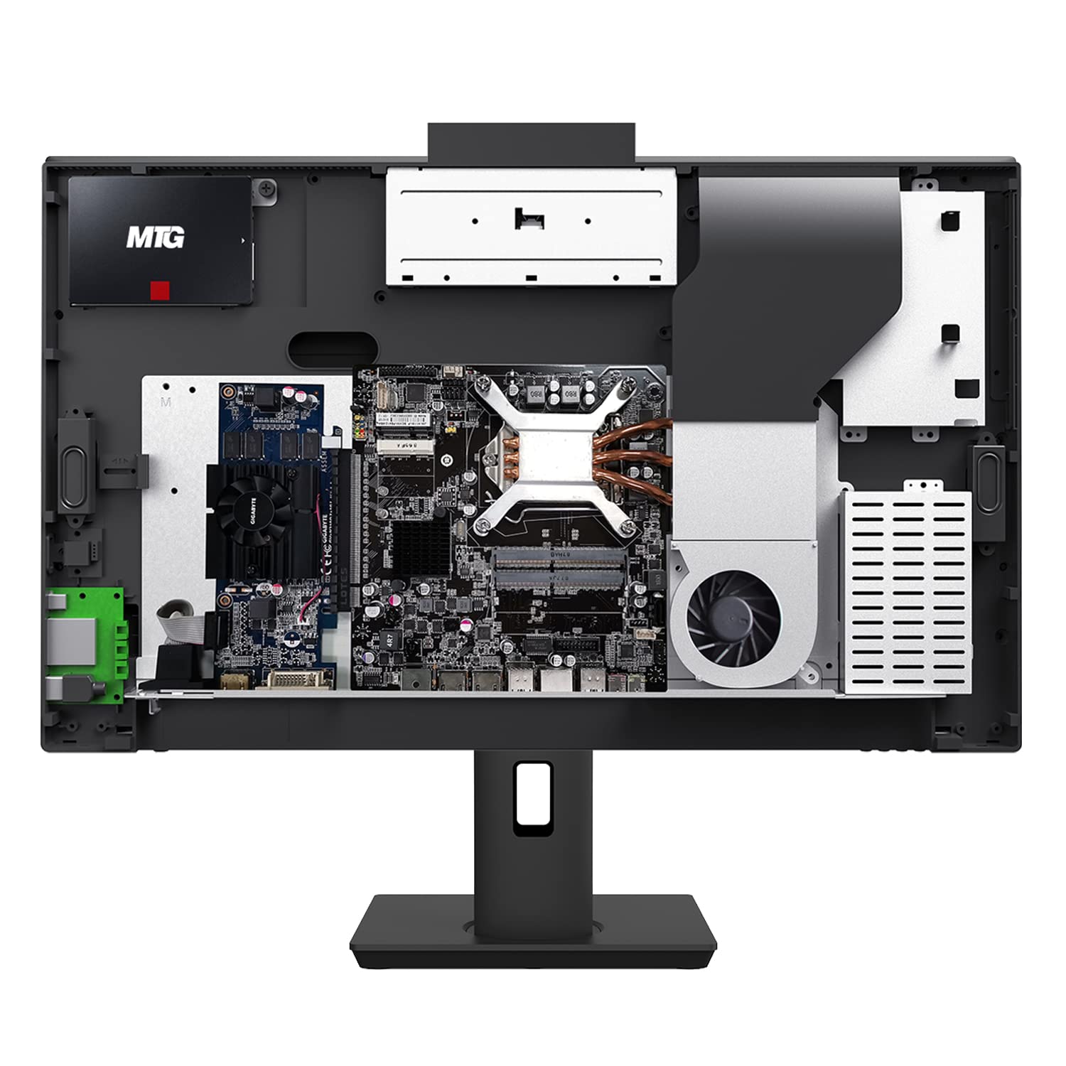 Gaming All in one PC 24 Inch FHD Touchscreen, MTG Yama, Intel Core i5 10th Gen, 16GB RAM, 1TB NVME, AMD RX 550 4GB DDR5 Graphics, Webcam, DVD RW, RGB Combo, Windows 11 Home
