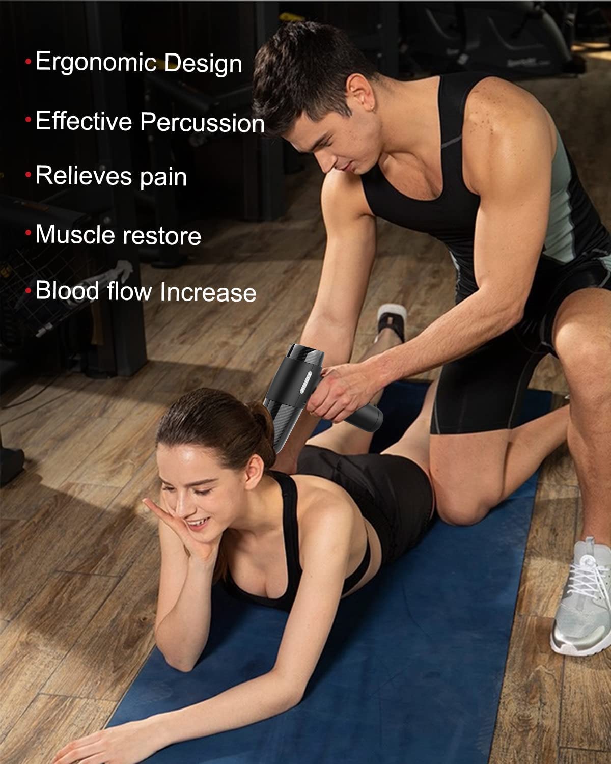 FITINDEX Electric Foam Roller Massage Gun Deep Tissue