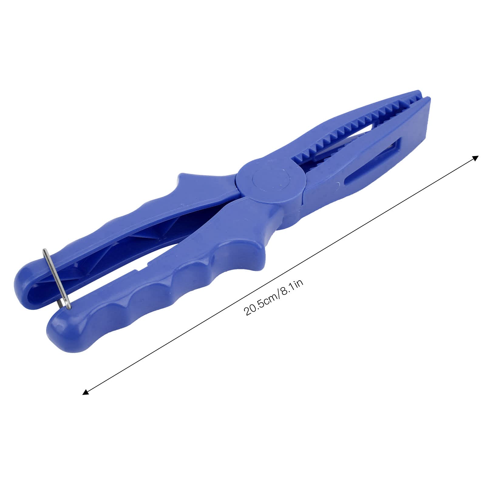 Fishing Pliers,Lightweight Durable ABS Fishing Clam Grip Tool Tackle Pliers Fishing Accessory(Blue)