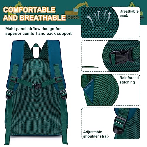 LOIDOU Toddler Backpack Boys 15 Inch Kids Preschool Kindergarten School Backpack Book Bag for Daycare Nursery Travel with Chest Strap,Fits 3 to 8 years old