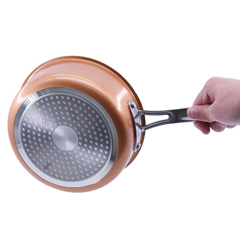 DHTDVD Non-Stick Skillet Ceramic Induction Skillet Frying Pan Saucepan Nonstick Skillet Kitchen Cookware