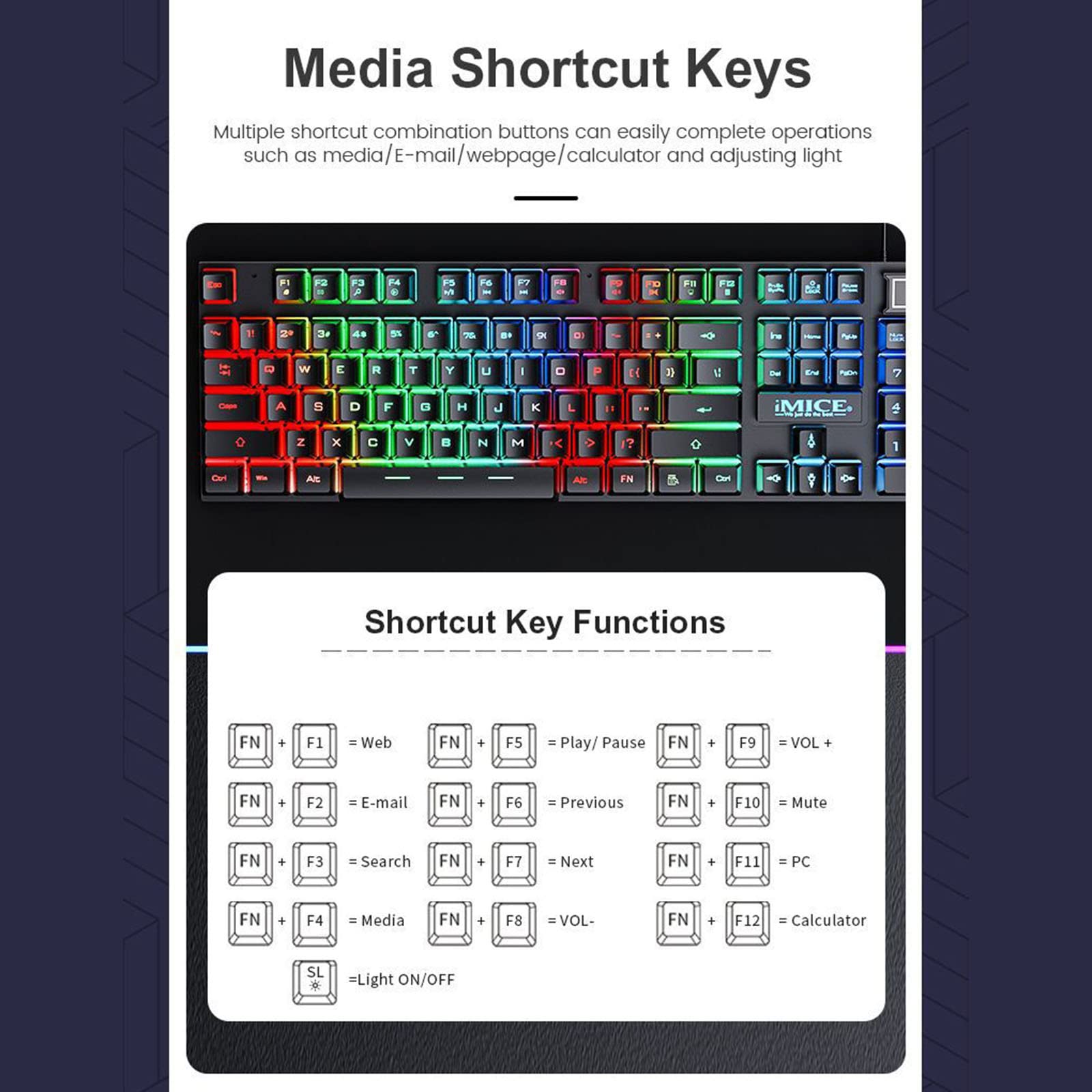 Gaming Keyboard & Mouse Combo Suit, Mini Mechanical Feel Keyboard with RGB LED Lighting, Colorful Floating Key Cap, Mechanical Feel, Luminous, Wired Game, Cool Luminous Texture